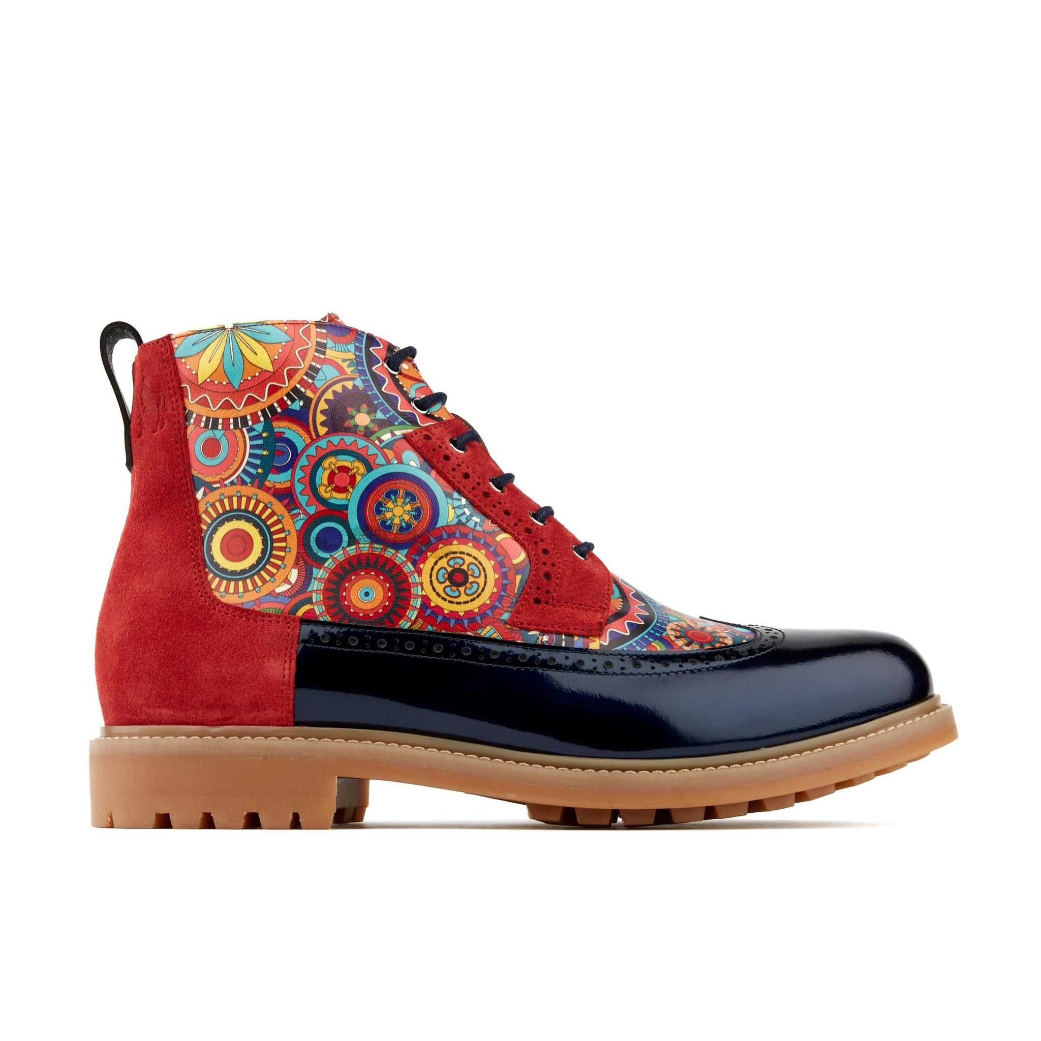 Embassy London Men’s Tornado Chunky Sole Combat Style Leather Boot with ...